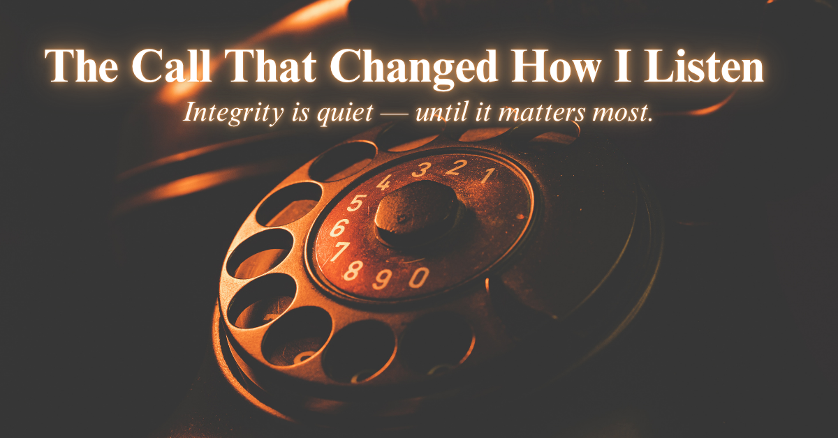 The Call That Changed How I Listen - CherryCoBiz